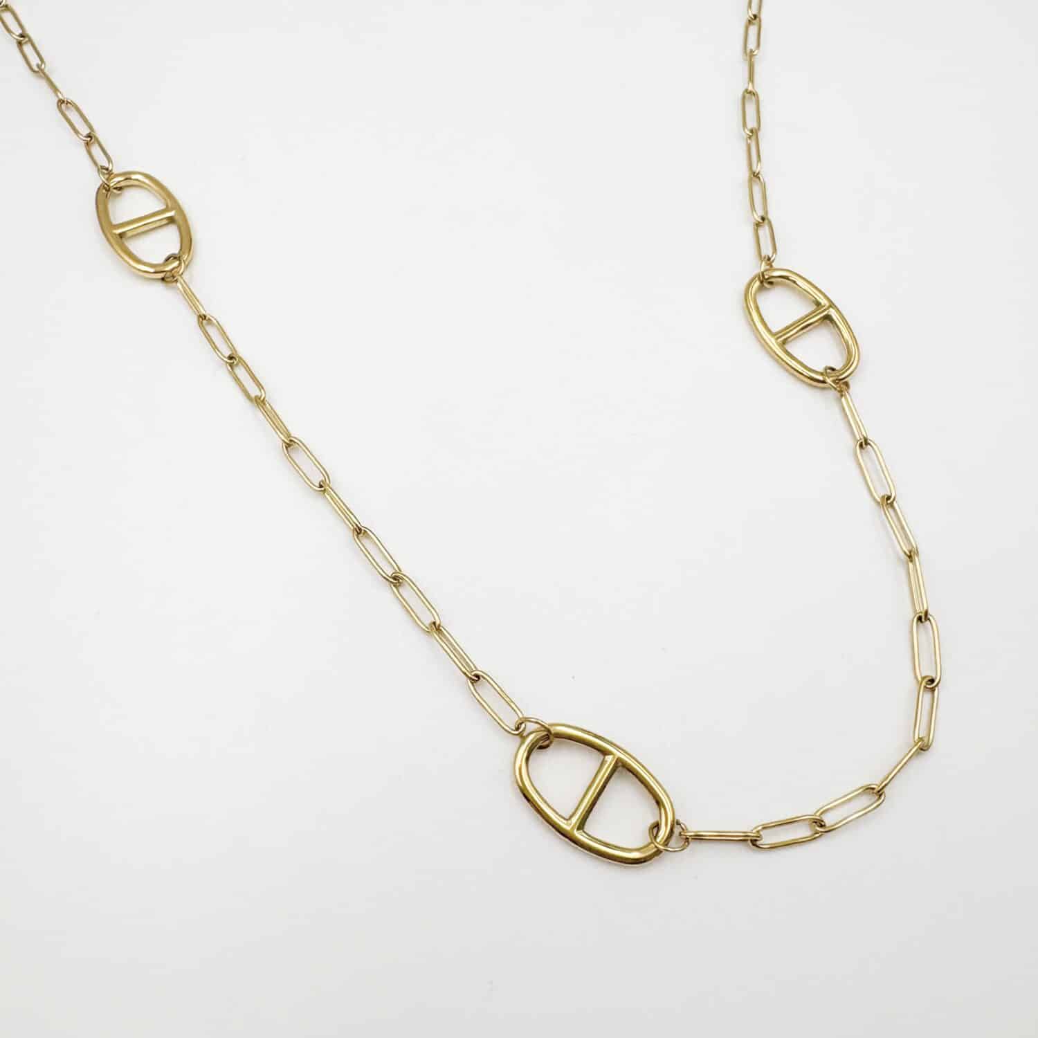 Collier sautoir BIG LARIE - Doré - La Boutique de Cha