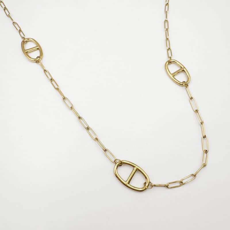 Collier sautoir BIG LARIE - Doré - La Boutique de Cha